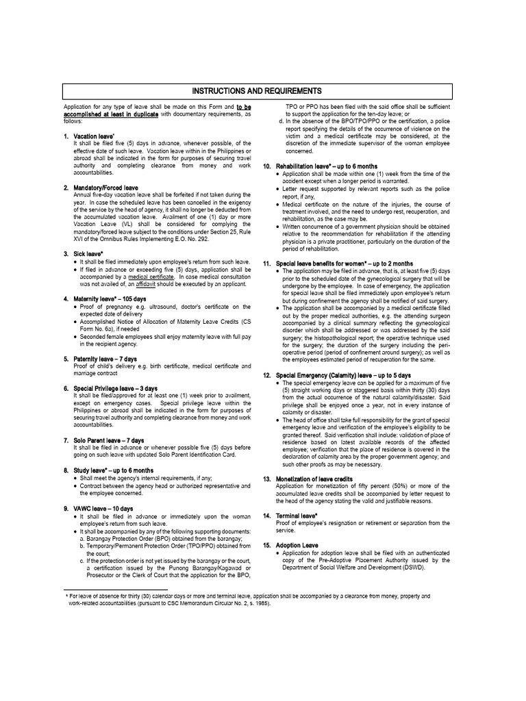 New Form 6 | PDF | Surgery | Parental Leave