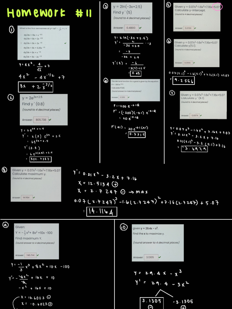 Business Math HW #11 | PDF