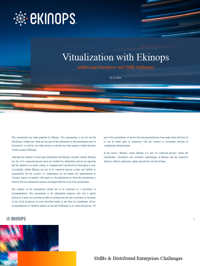 Ekinops Virtual Solutions Overview | PDF | Booting | Virtualization