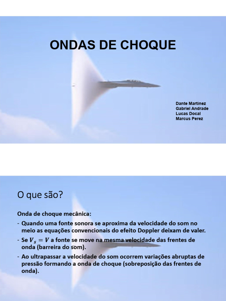 Ondas de Choque | PDF | Onda de choque | Número Mach