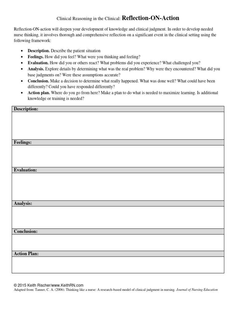 Reflection On Action Pdf