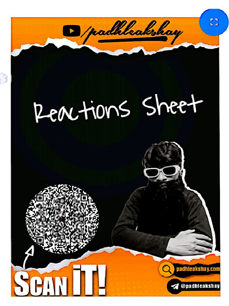 PA Reaction Sheet Chem. | PDF