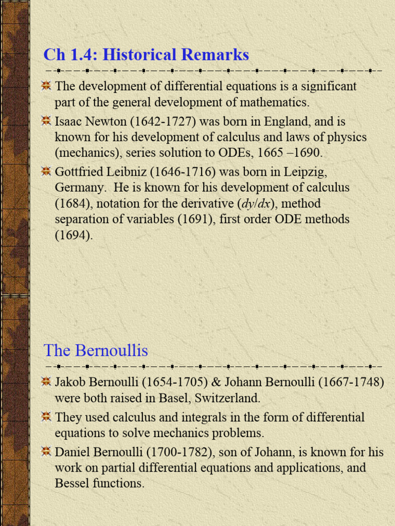 ch01 4 | PDF | Differential Equations | Partial Differential Equation