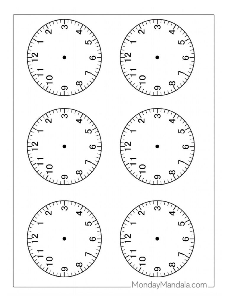 6-Printable-Mini-Clock-Faces | PDF