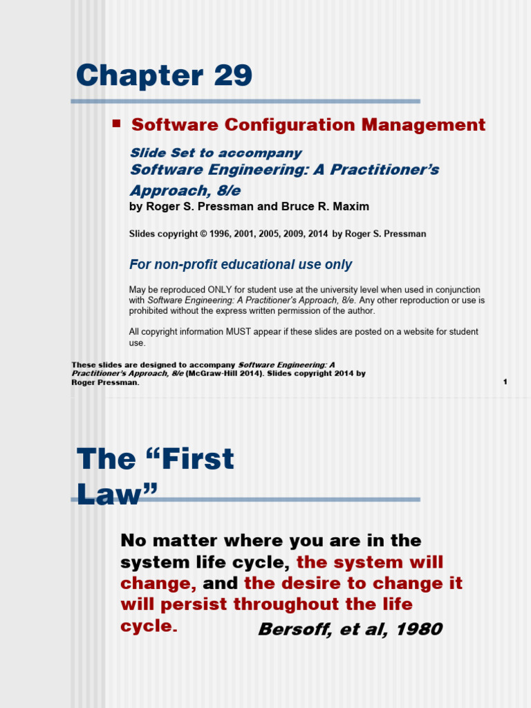 UNIT V - 6 Software Configuration Management | PDF | Version Control | Software