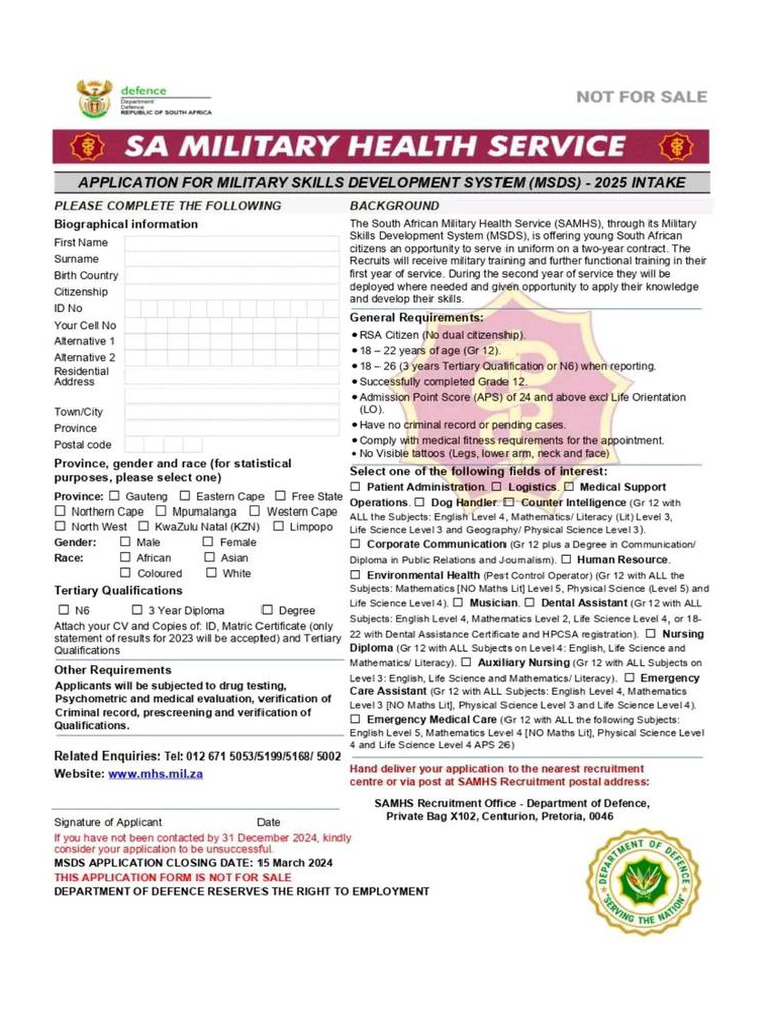 Sandf-Forms-2024 (2) - 240212 - 140123 | PDF