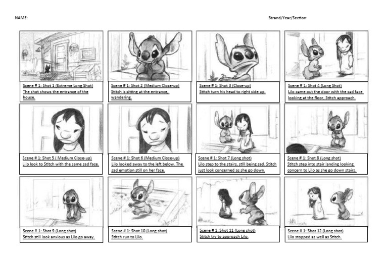 LILO and STITCH STORY BOARD | PDF