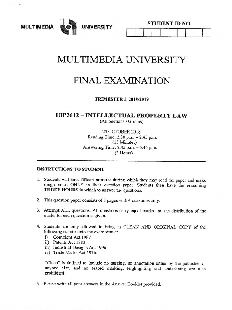 IP FINAL 2018 | PDF