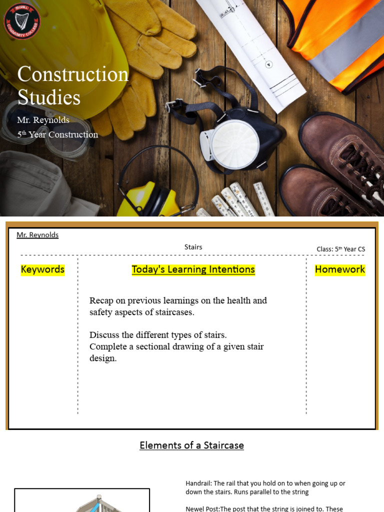 Construction Studies-Stairs | PDF