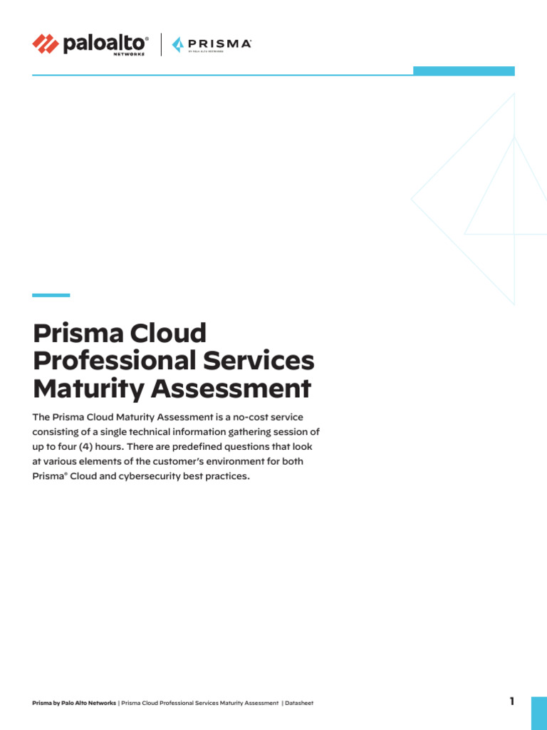 Prisma Cloud Maturity Assessment | PDF | Cloud Computing | Vulnerability (Computing)