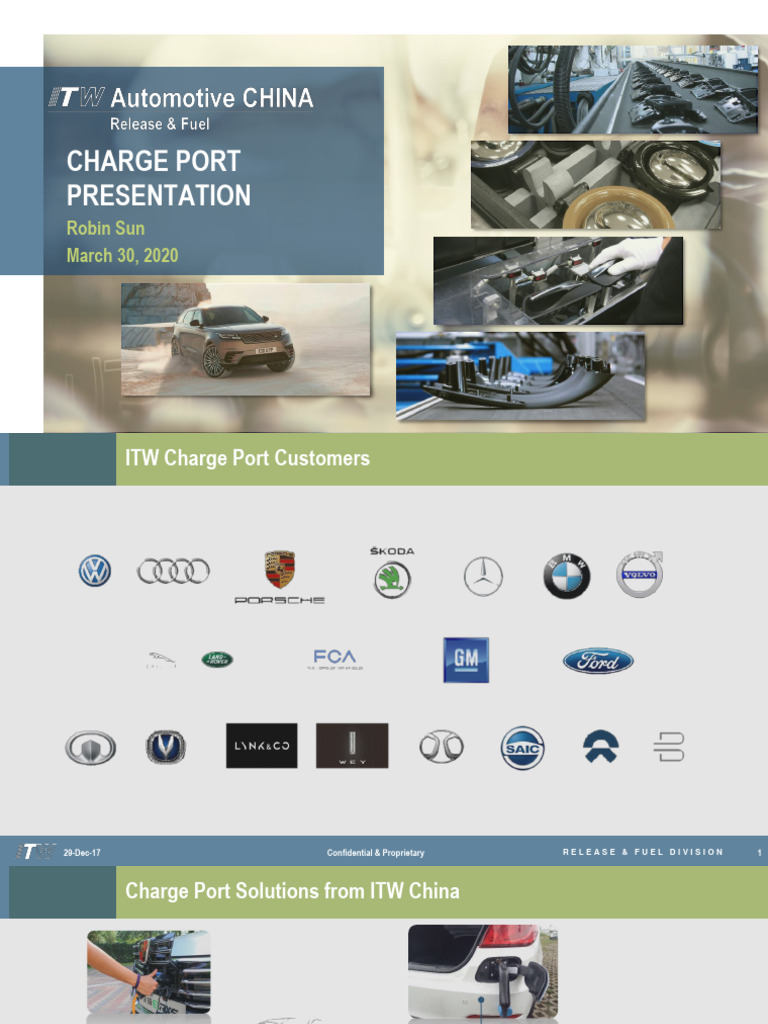 Itw Charge Port Presentation 200330 | PDF