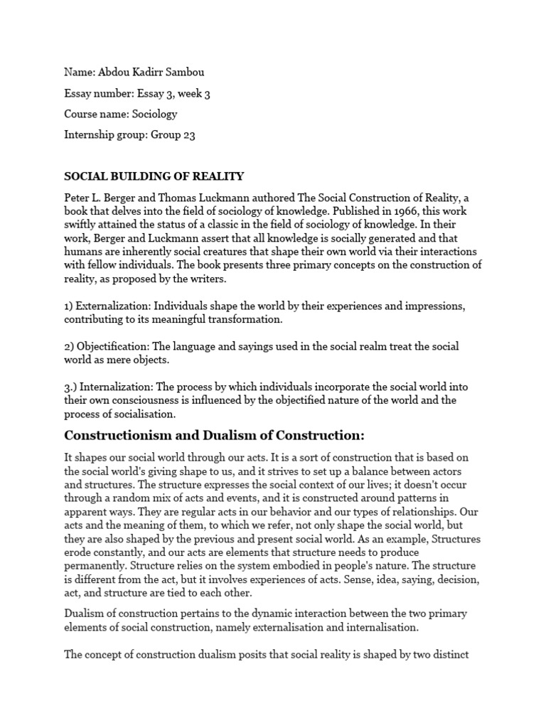 Internship Third Week | Download Free PDF | Reality | Social ... Internship Third Week | Download Free PDF | Reality | Social ...