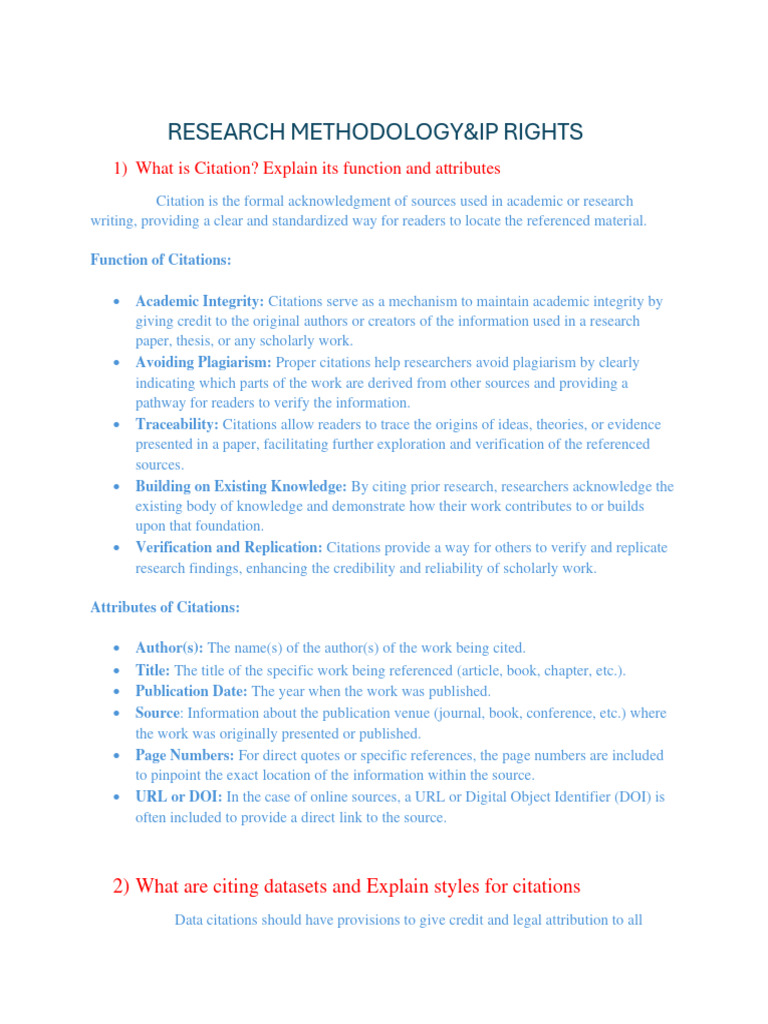 Research Methodology&ip Rights | PDF | Intellectual Property | Trips ...