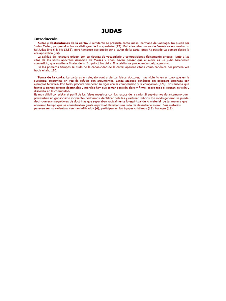 73 Judas | PDF | Jesús | Epístola De Judas