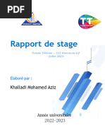 Rapport de Stage Tunisie Telecom | PDF | Html | Télécommunications