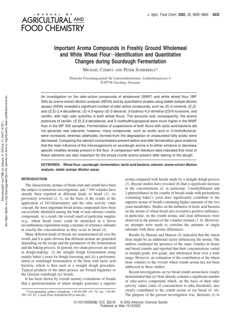 czerny-schieberle-2002-important-aroma-compounds-in-freshly-ground ...