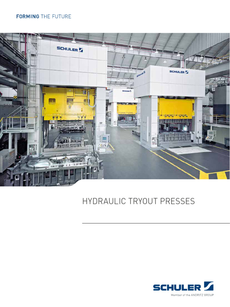 hydraulic_press_broschuere_hydraulische_tryoutpressen_e | PDF | Simulation | Mechanical Engineering