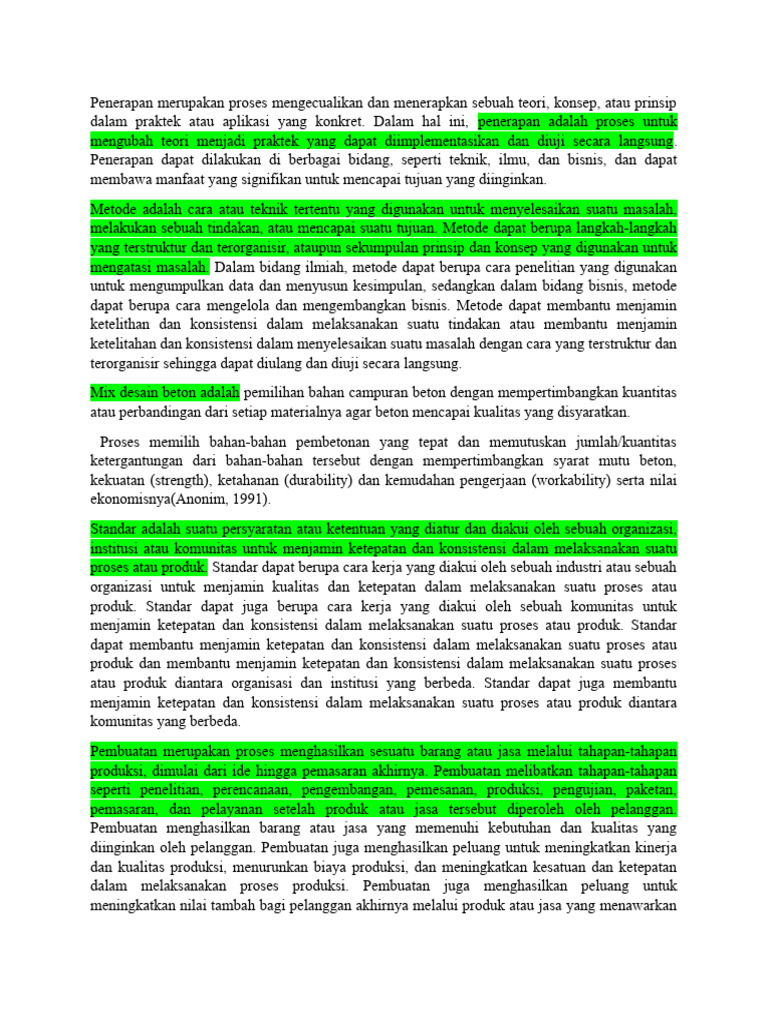 Beton Fast Track dengan Material Lokal | PDF | Sains & Matematika ...