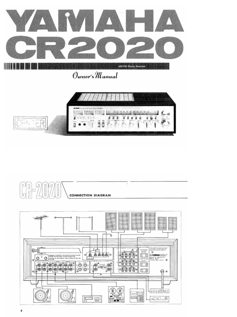 Yamaha CR 2020 | PDF
