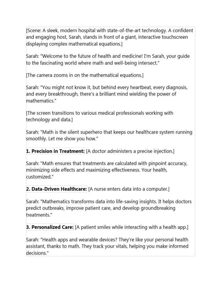 Advertisement | PDF | Health Care | Mathematics