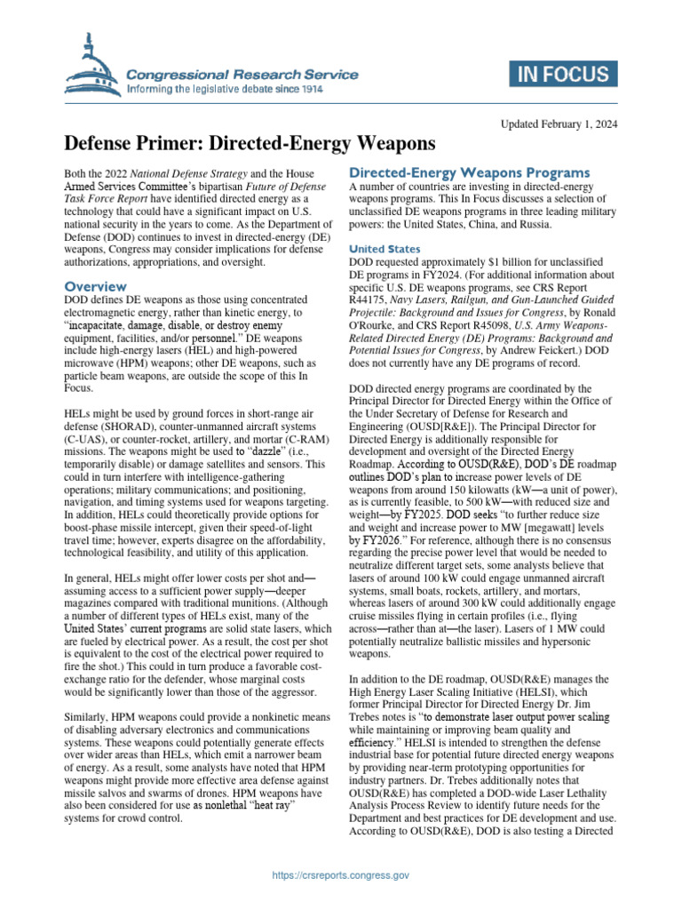 IF11882 | PDF | Congressional Research Service | United States ...