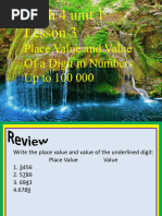 Math 3.G3Q1W3-Rounding, Comparing and Ordering Numbers | PDF | Mathematics | Cognition