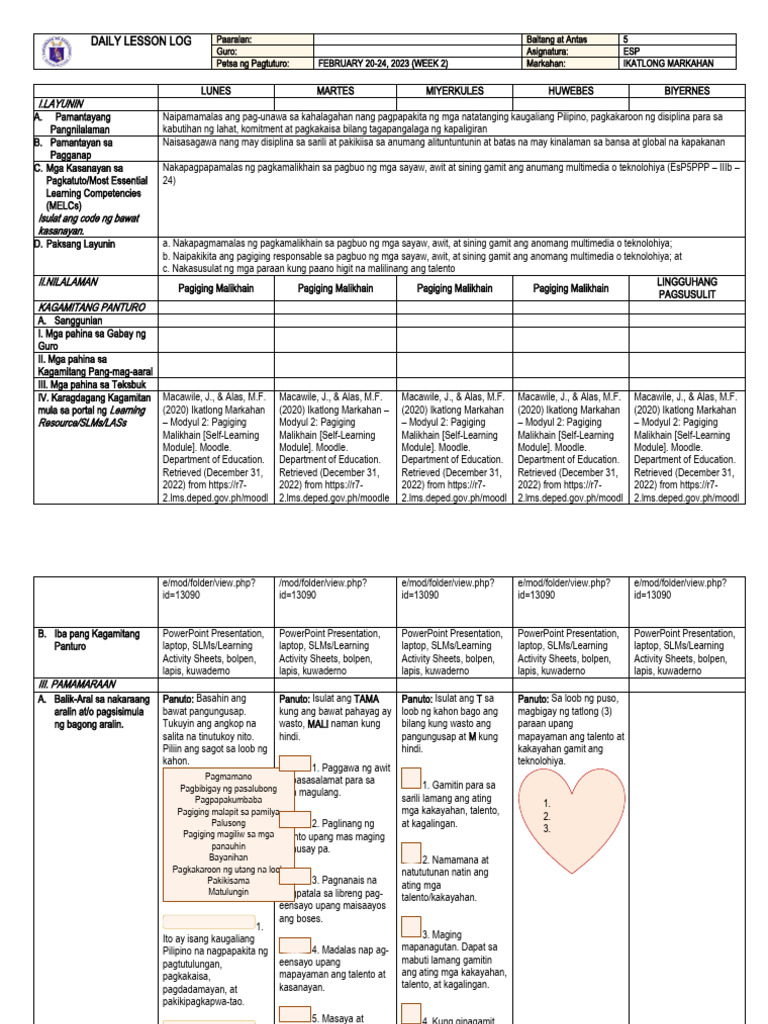 DLL_G5_ESP_Q3_W2 | PDF