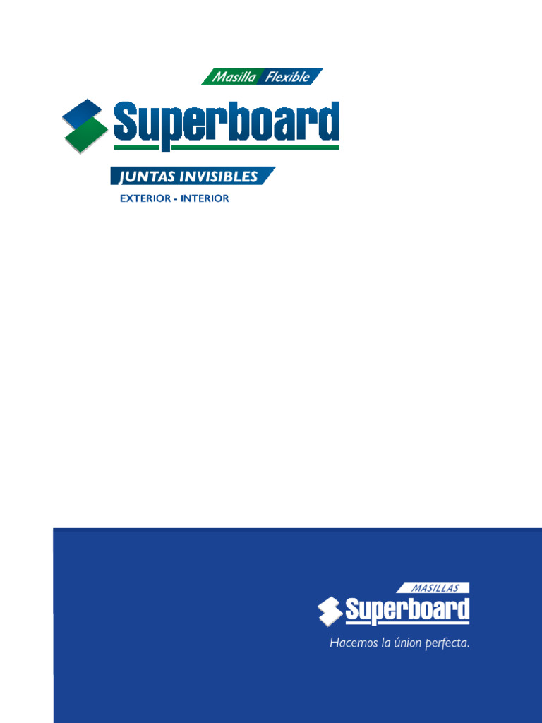 Masilla Superboard®: Juntas Invisibles | PDF | Ciencias fisicas ...