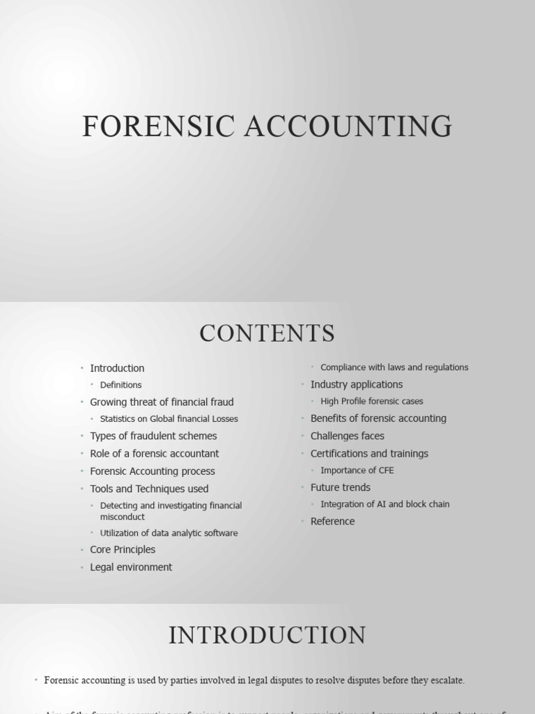 Presentation 2 Forensic Accounting | PDF