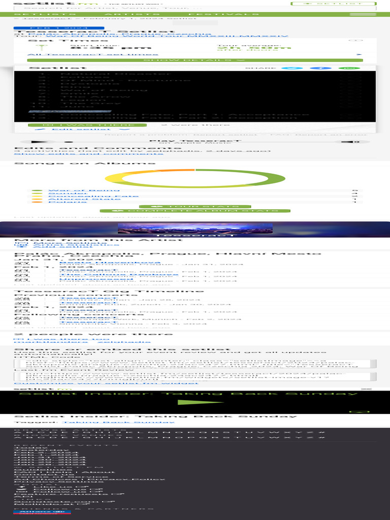 TesseracT Concert Setlist at Palác Akropolis, Prague On February 1 ...