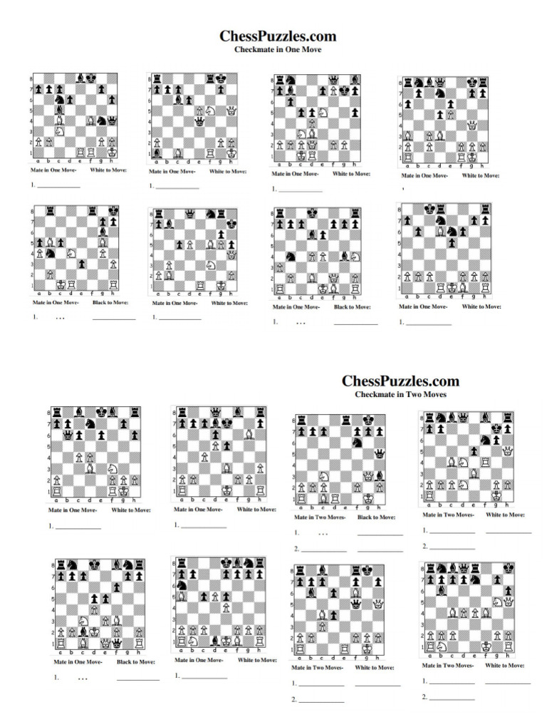 Chess Puzzles | PDF