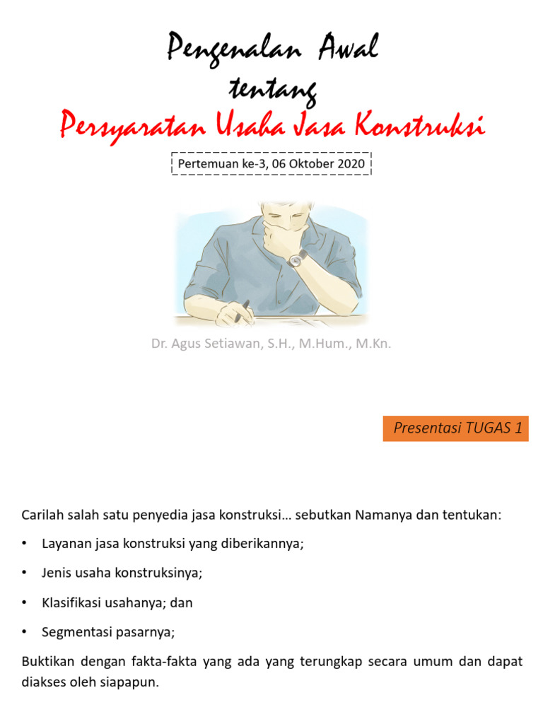 Persyaratan Usaha Jasa Konstruksi Indonesia | PDF | Bisnis
