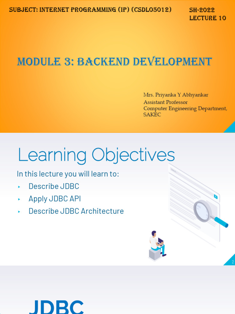 JDBC | PDF | Databases | Java (Programming Language) JDBC | PDF | Databases | Java (Programming Language)