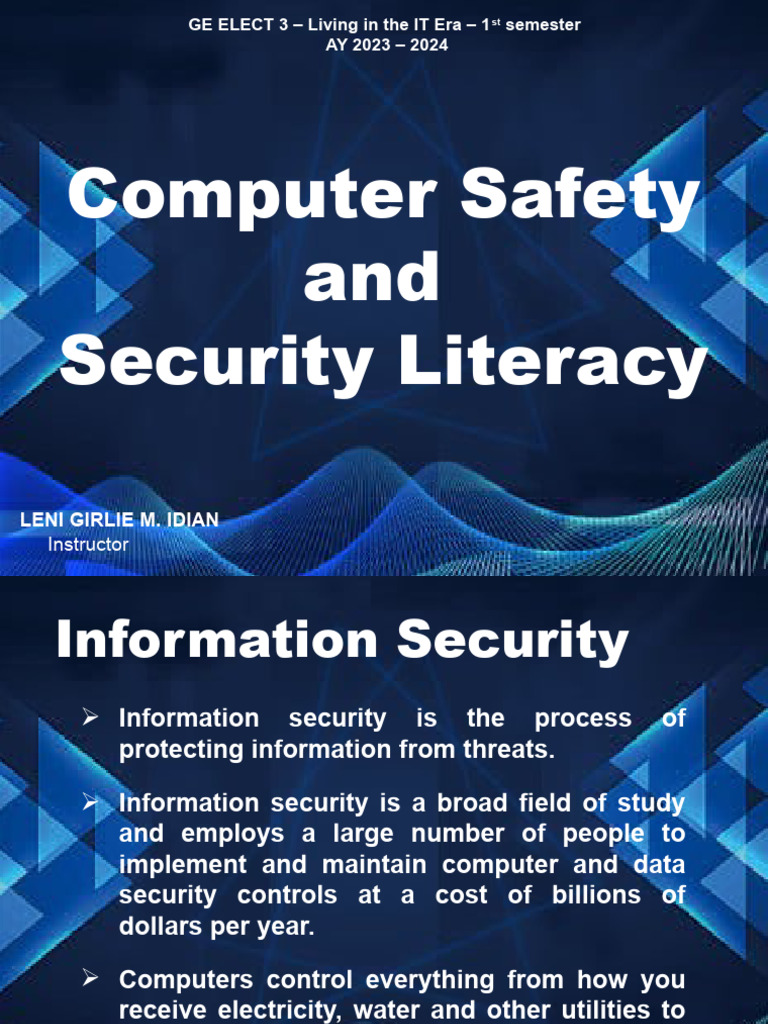 Lite Final Computer Safety | PDF | Computer Security | Security