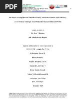 Assessing MS Office Proficiency Levels | PDF