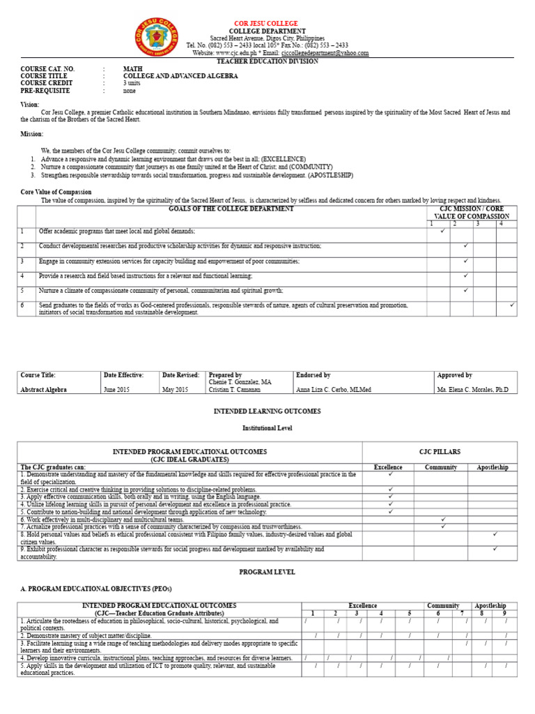 College-And-Advanced-Algebra 2 | PDF | Equations | Numbers