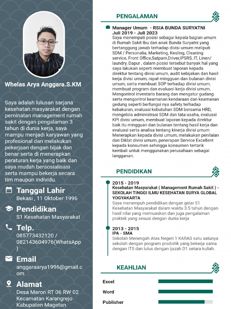 CV Arya Anggara | PDF