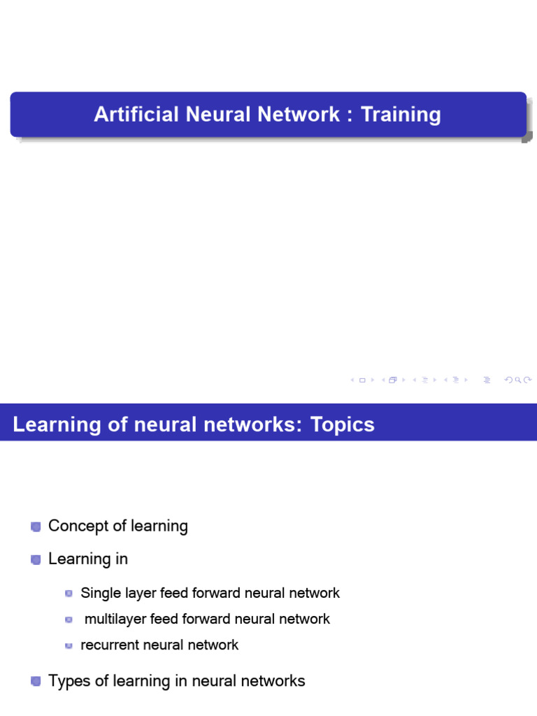 ANN Training | PDF | Artificial Neural Network | Machine Learning