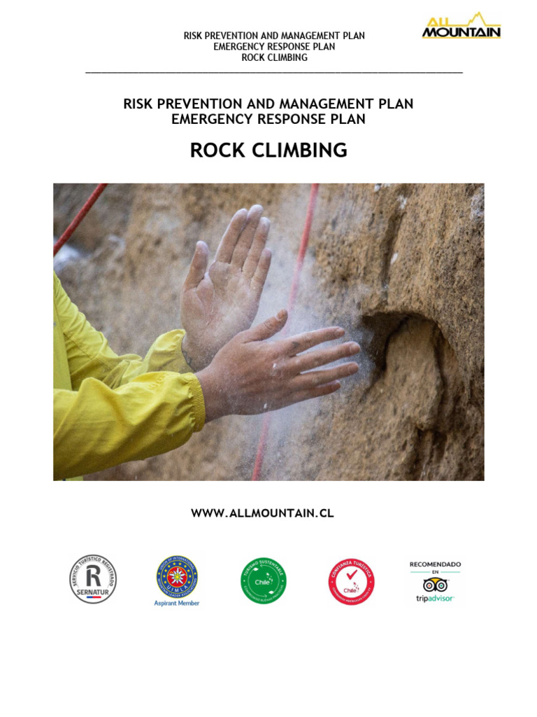 Rock Climbing Risk Management Plan | PDF | First Aid | Natural Disasters