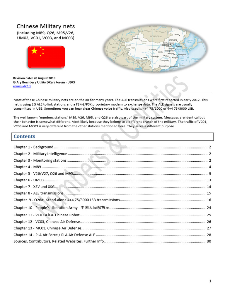 Chinese Military Communication Networks | PDF | People's Liberation ...