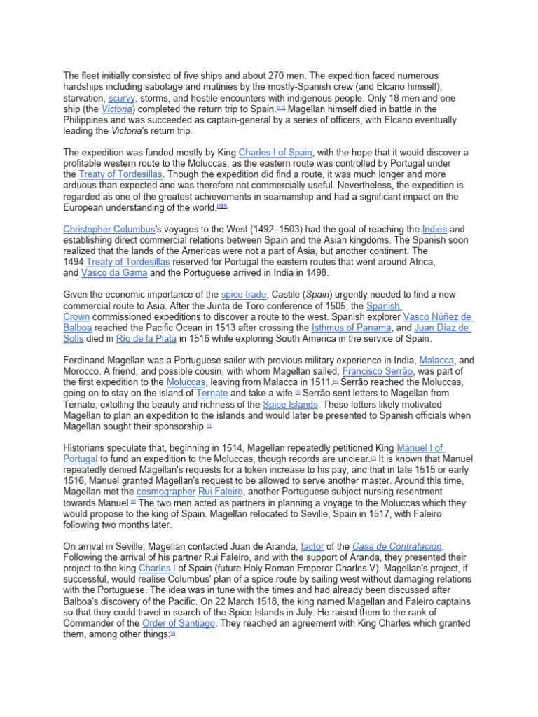 Background Magellan | Download Free PDF | Spanish Empire | Field Research