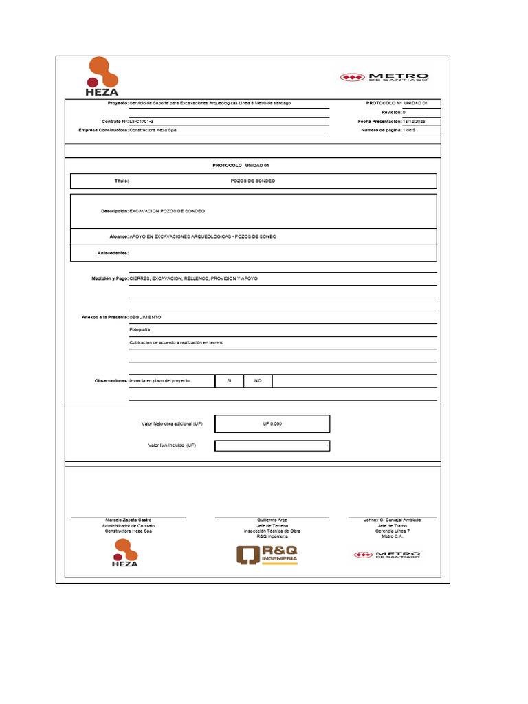 MODELO PROTOCOLO | PDF