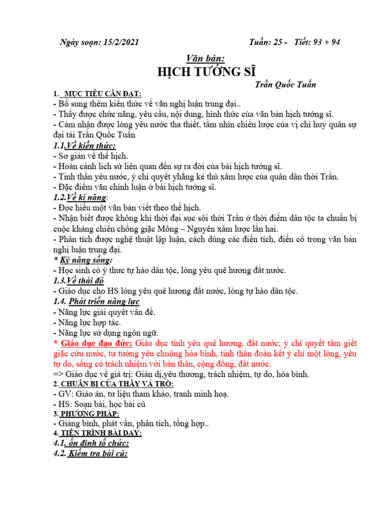 Ngu Van 8 - Tuan 25 | PDF