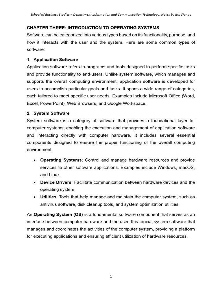 Introduction To Operating Systems | PDF | Operating System | Shell ... Introduction To Operating Systems | PDF | Operating System | Shell ...