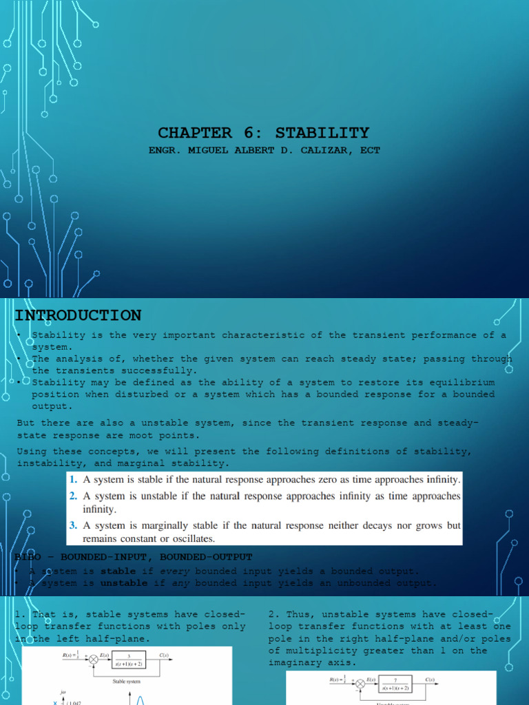 Chapter 6 - Stability | PDF | Algebra | Mathematical Analysis