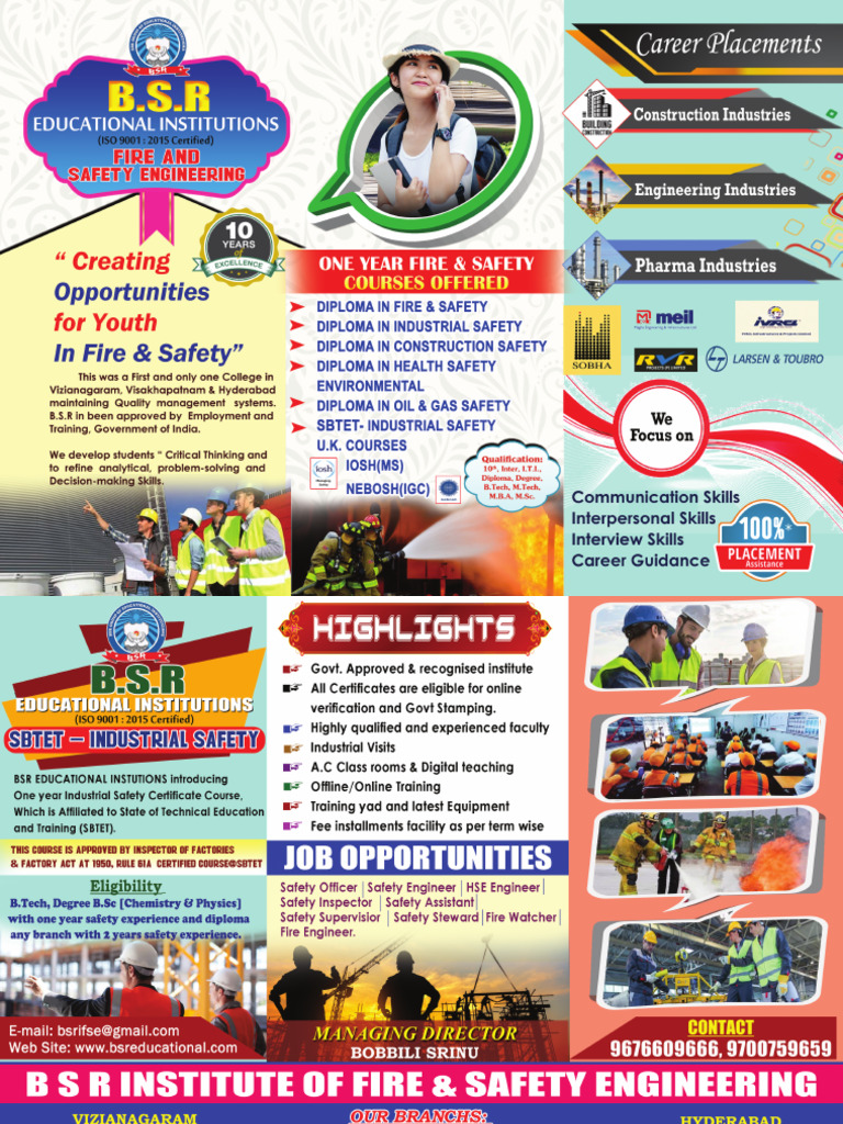 BSR Safety Course Brochure | PDF