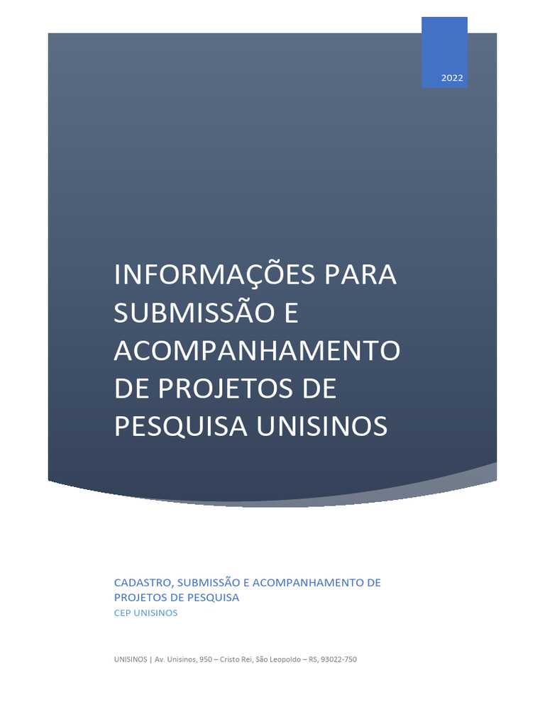 2022 Comite de Ética Orientacoes-conducao-de-pesquisas-e-atividades-CEP | PDF | Abstract (resumo ...