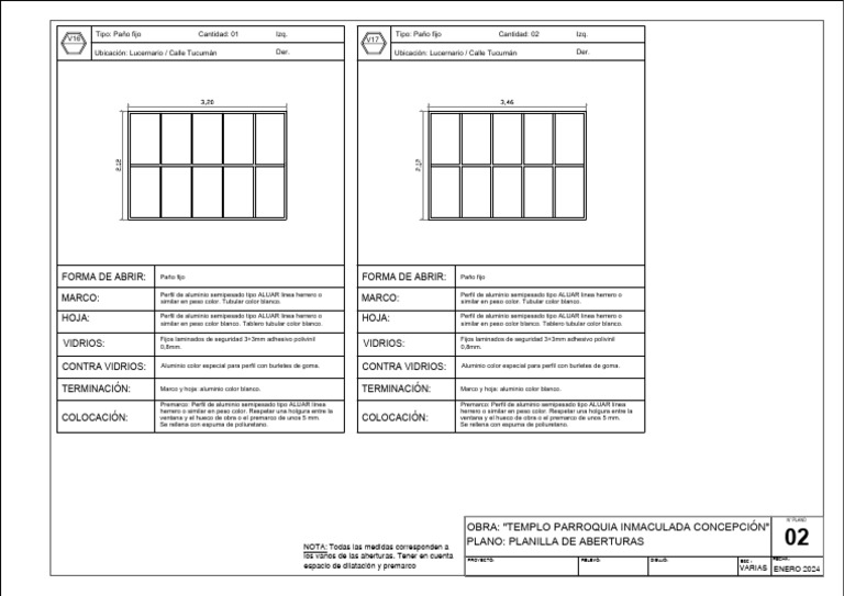 Planos de aberturas | PDF | Sólido amorfo | Sector secundario de la economía
