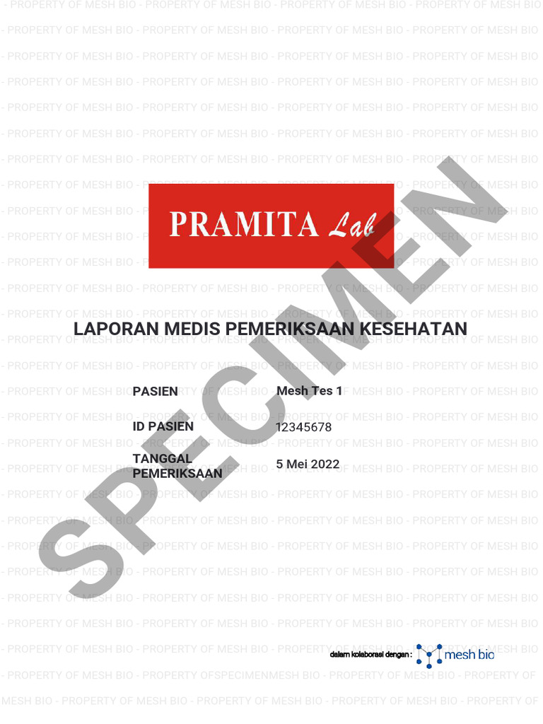 Contoh Hasil Dengan Health Analysis | PDF | Wellness