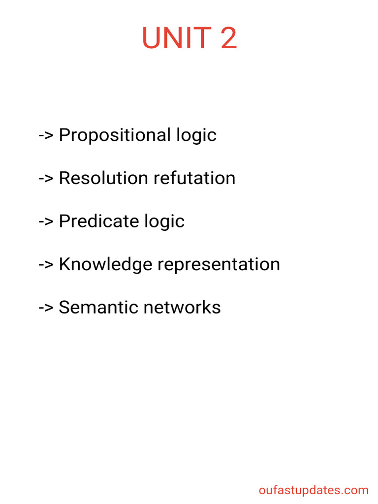 AIUNIT2 | PDF | Interpretation (Logic) | Logic